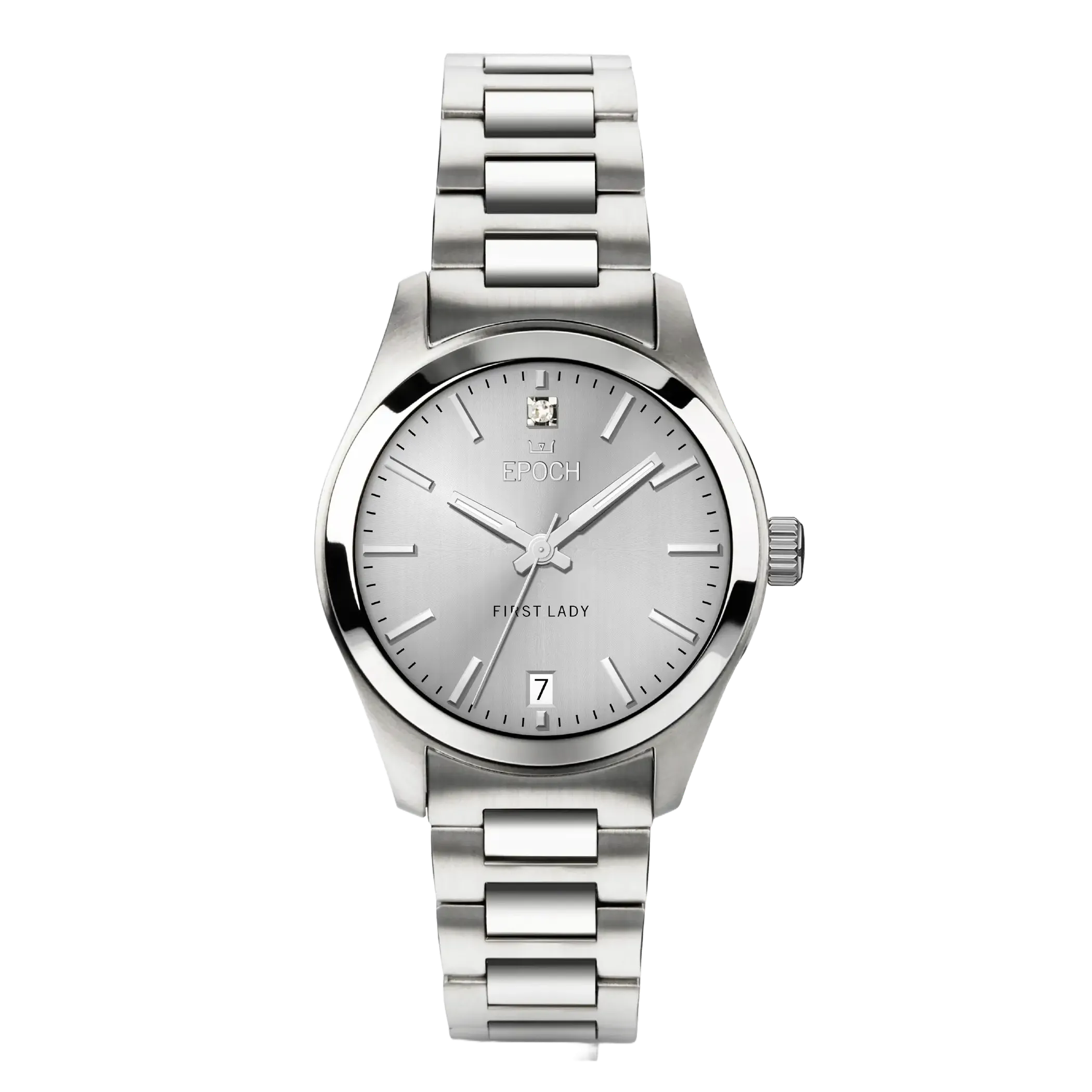 Epoch - First Lady Brushed Silver – Watches of Scandinavia