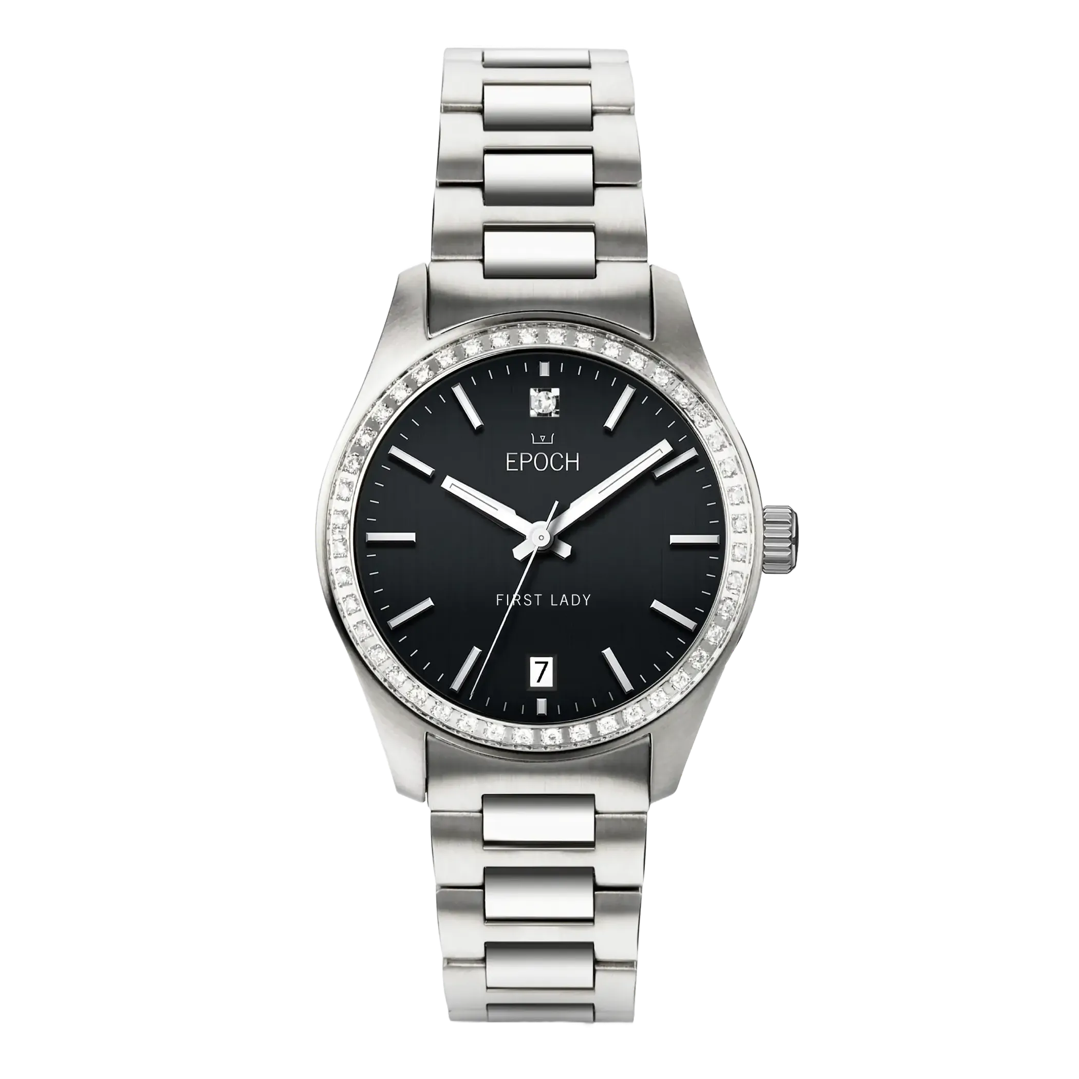 Epoch - First Lady Full Diamond Black – Watches of Scandinavia