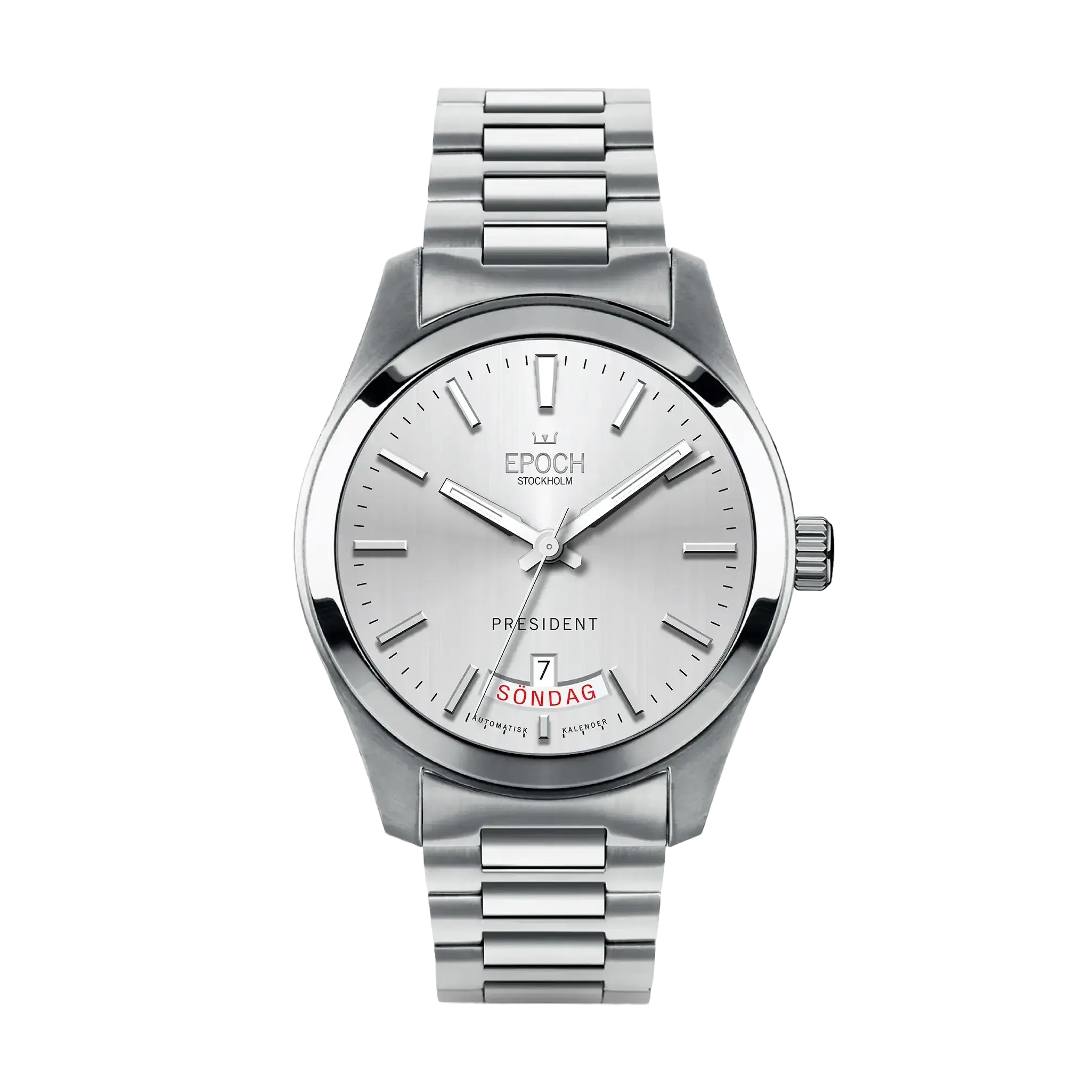 Epoch - President Automatic Calendar Silver – Watches of Scandinavia