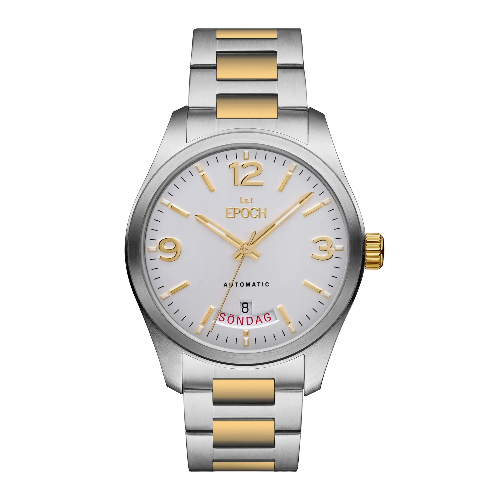 Epoch - Automatic Calendar Gold Silver – Watches of Scandinavia