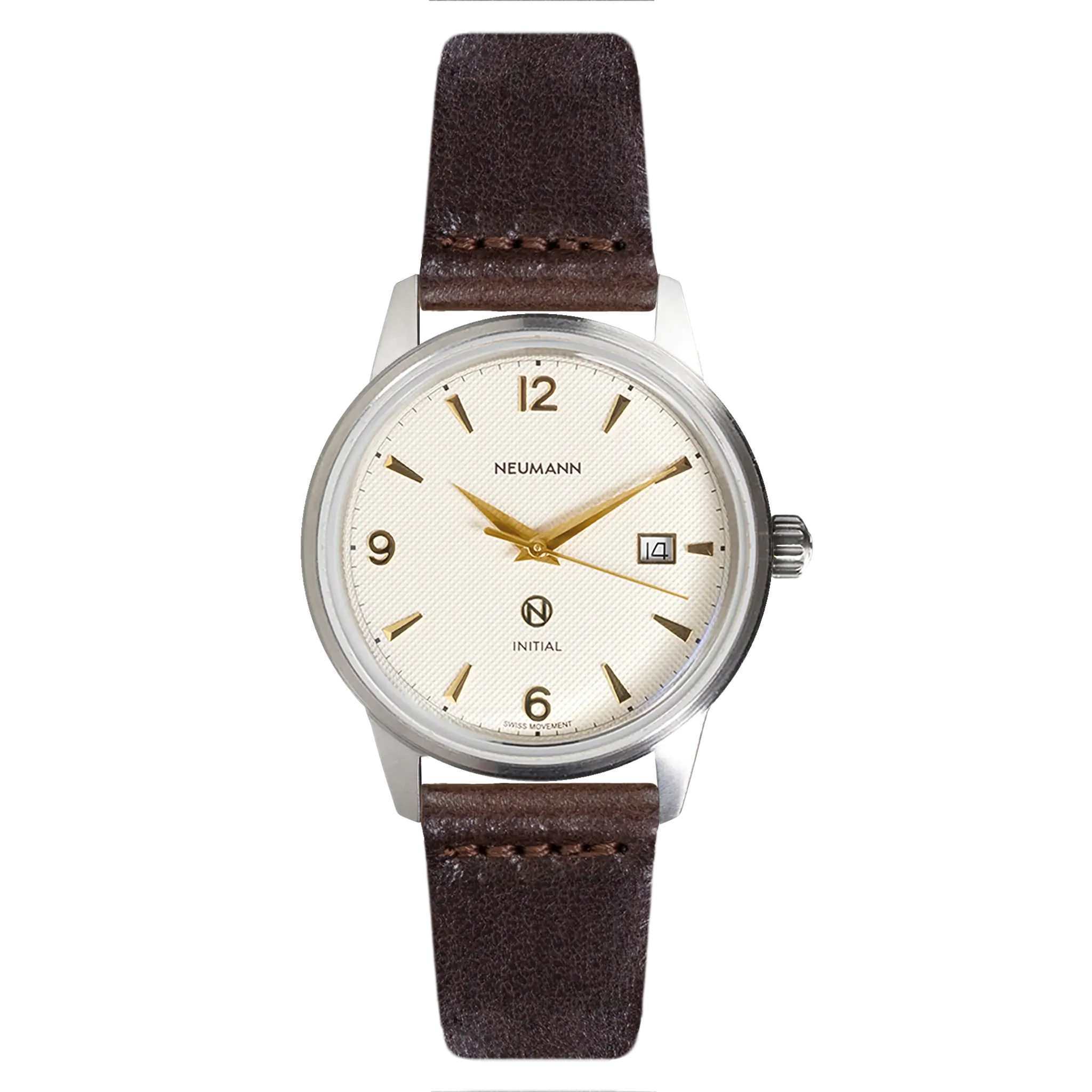 Neumann - Initial No.1 Steel Off-white/Gold 40mm – Watches of Scandinavia